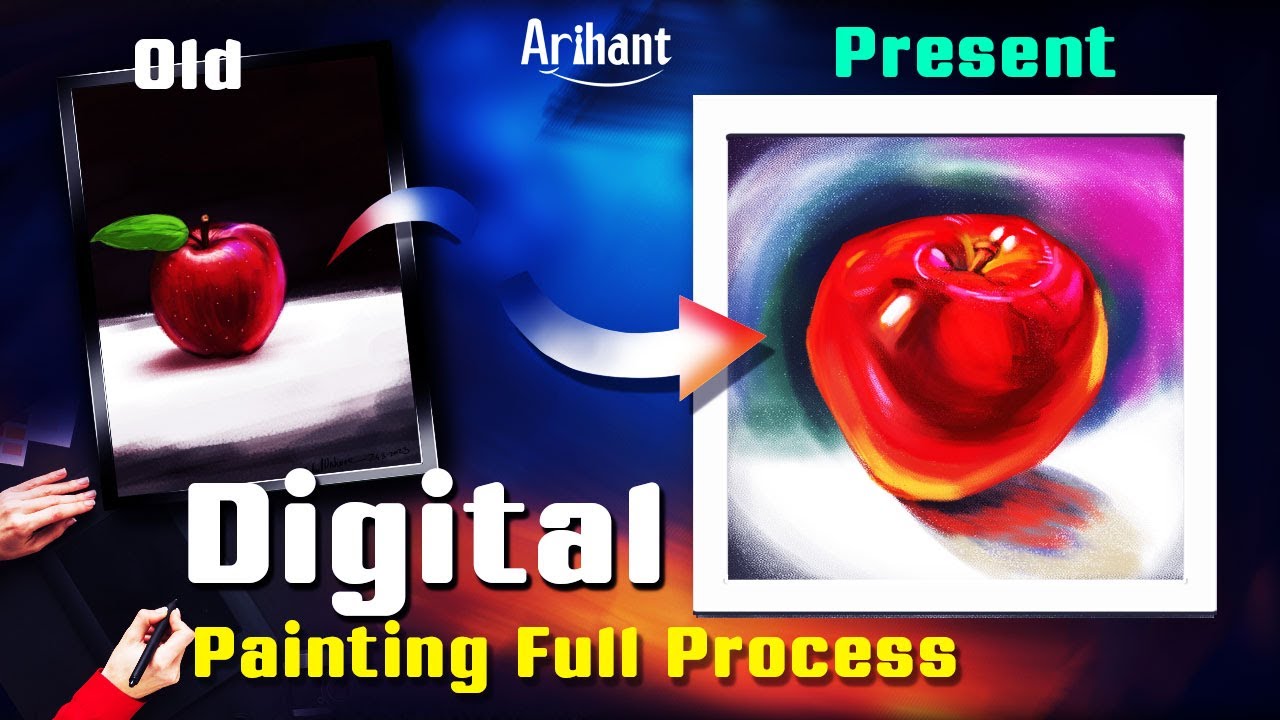 Digital paint full process step by step / My improvement old to present ...