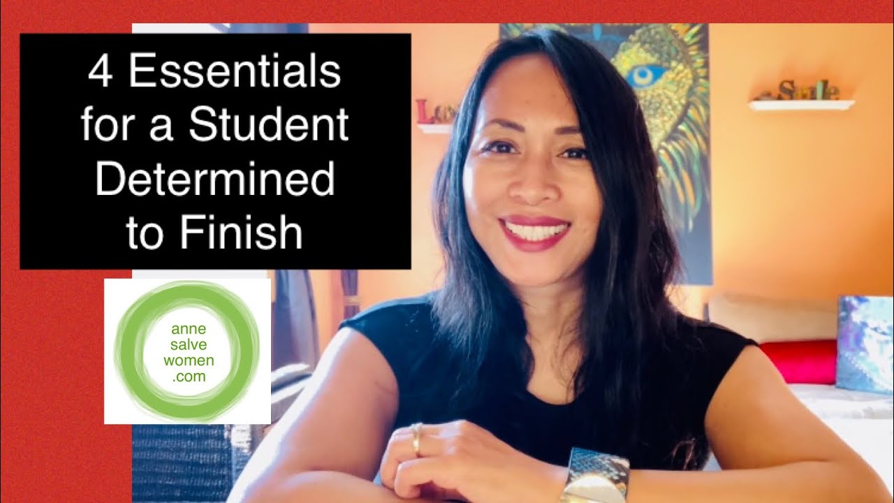 Four Essentials For a Student Determined to Finish - YouTube