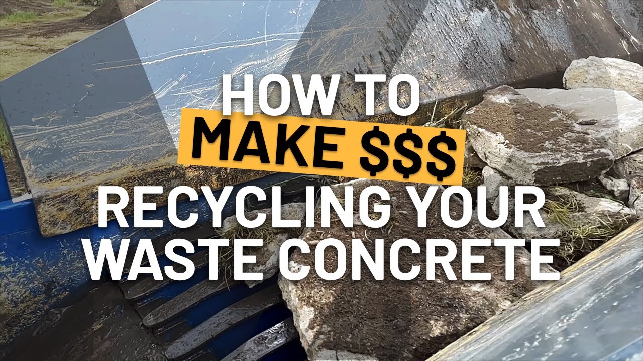 How Contractors Are Making Money Recycling Their Waste Concrete - YouTube