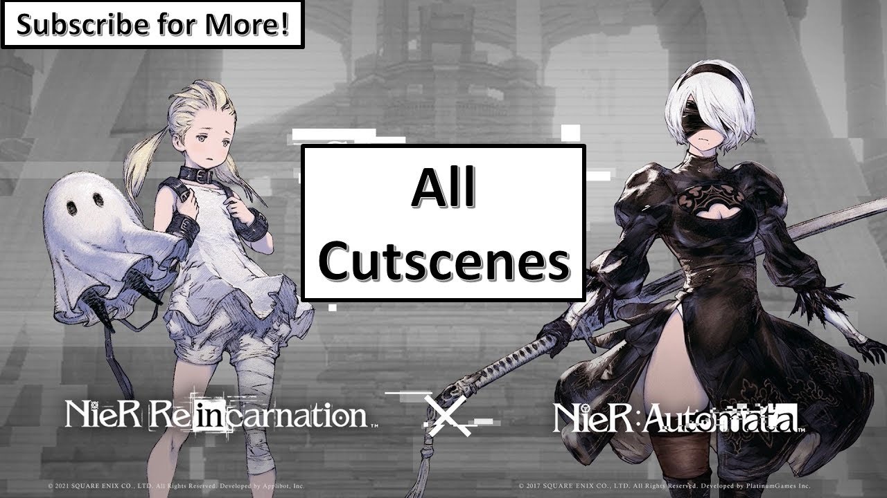 Nier Reincarnation - Nier Automata event all cutscenes - YouTube