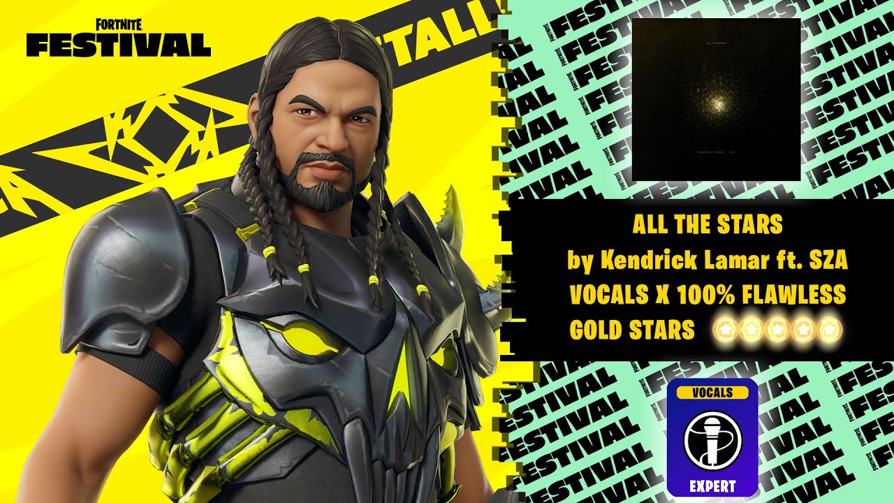 Fortnite Festival: All The Stars by Kendrick Lamar ft. SZA Vocals X 100 ...