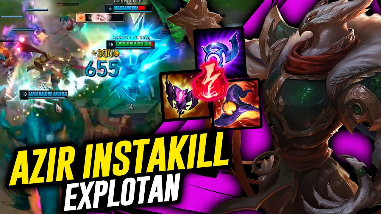 TODOS EXPLOTAN CON ESTA BUILD😱AZIR INSTAKILLS - YouTube