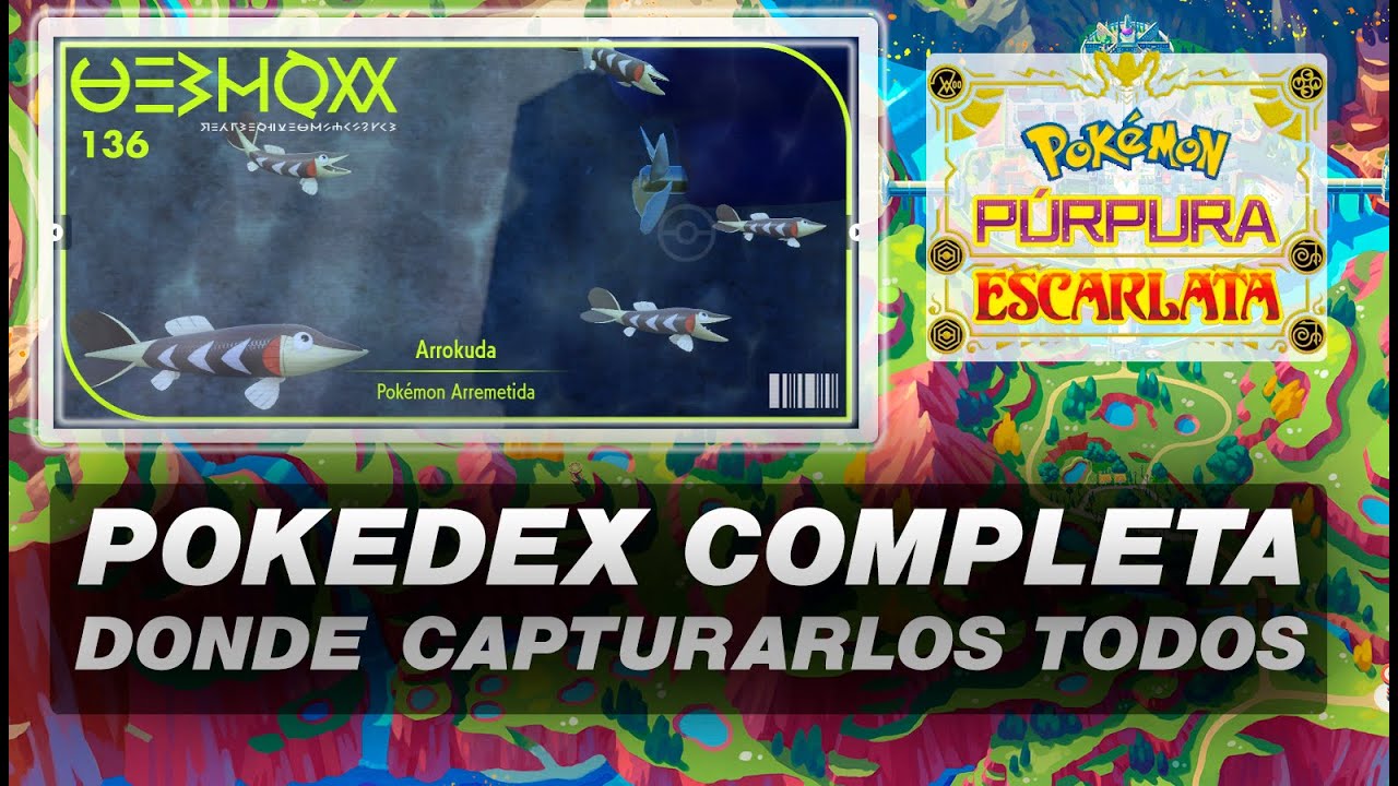 136 Pokedex Paldea - Arrokuda (Donde y Como Capturarlo) - Pokémon ...