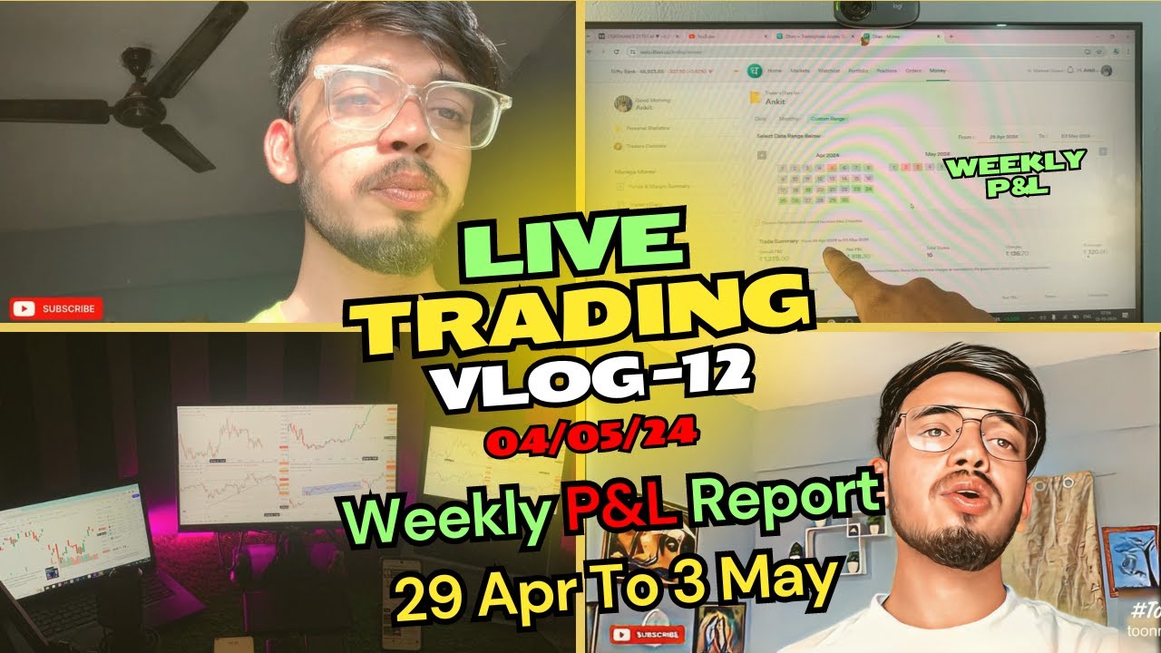 Weekly P&L Report | Live Trading Vlog | Trading Vlog '' Trading Gupshup : Ankit Ke Saath'' - YouTube