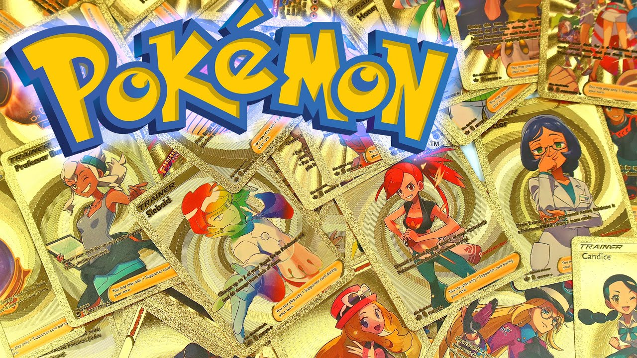 Unboxing GOLD Pokemon Cards Box of Trainer Cards from Aliexpress - YouTube