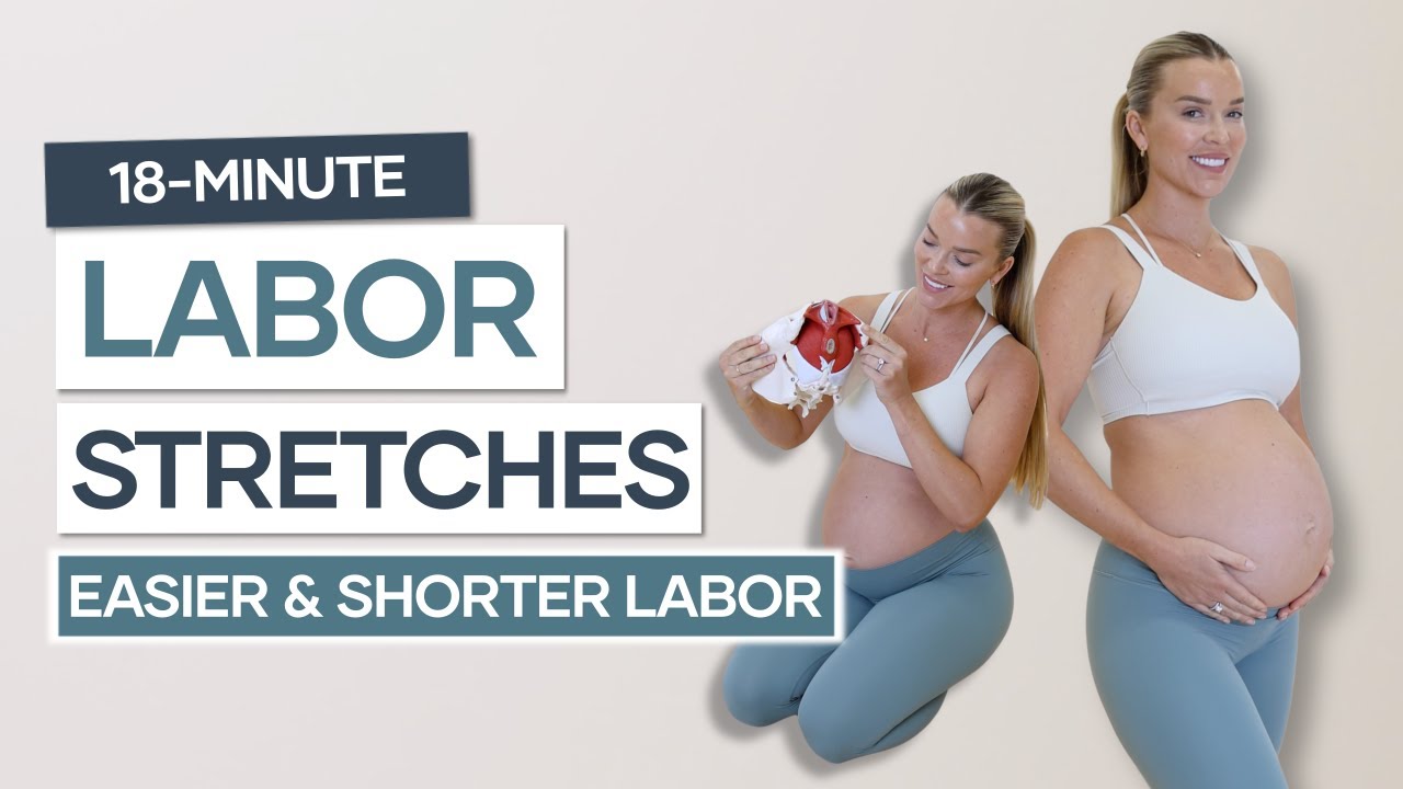 Pregnancy Stretching Routine for Easier & Shorter Labor - YouTube