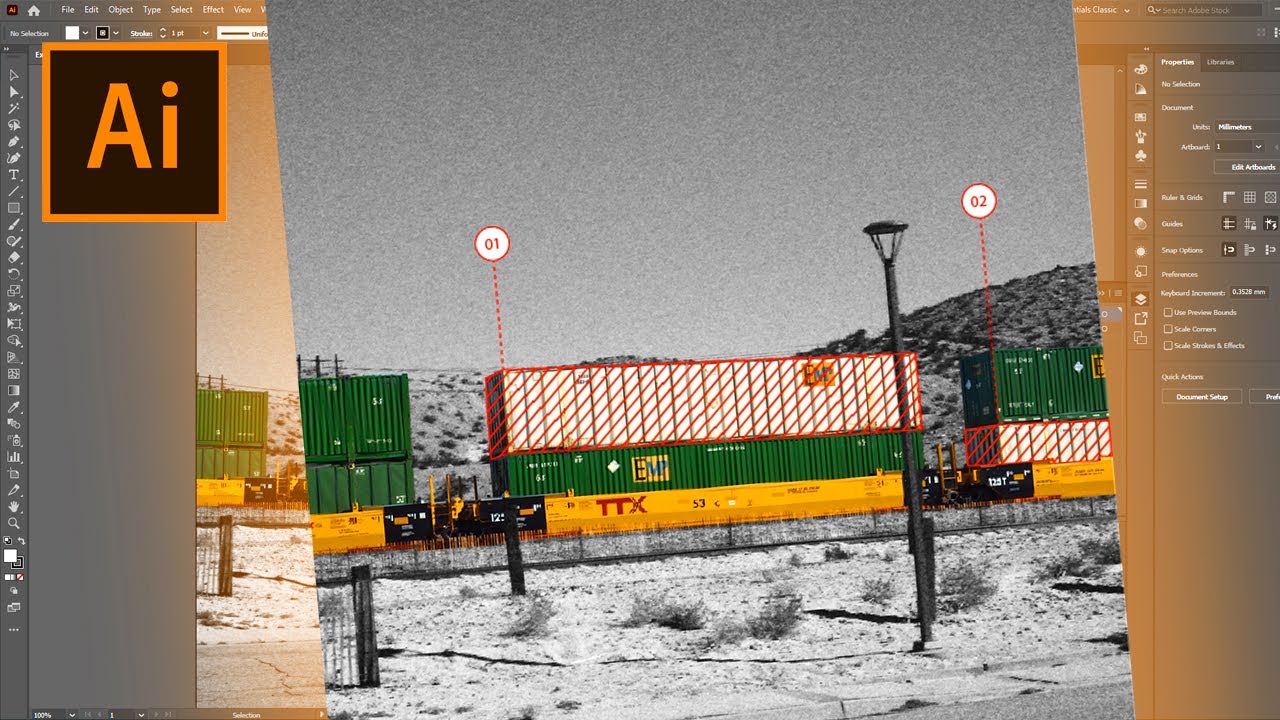 Illustrator - Adding Simple Diagrammatic Overlays to Images - YouTube