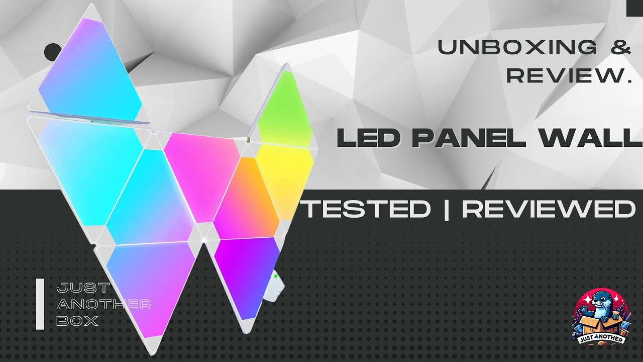 Unboxing & Review LED Panel Wall Smart RGB Triangles with Alexa, Google ...