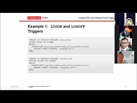Pemrograman PL/SQL Pertemuan 13 topik 2 Membuat DML Triggers - YouTube