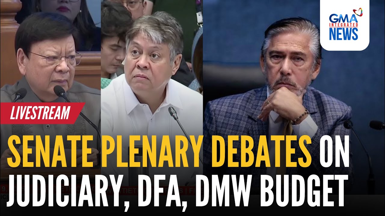 LIVE - Senate plenary debates on Judiciary, DFA, (Nov. 19, 2025 ...