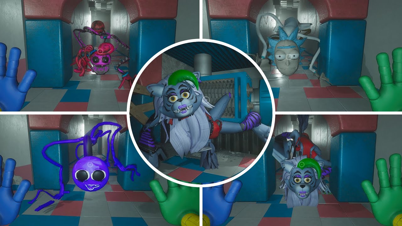 Poppy Playtime Chapter 1-3 All New Jumpscares & Grinder | Nightmare ...