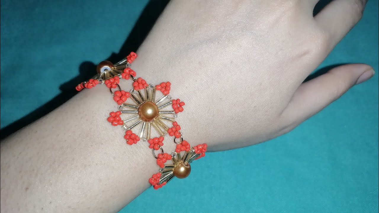 How to make easy beaded bracelet || unique design bracelet simple ...