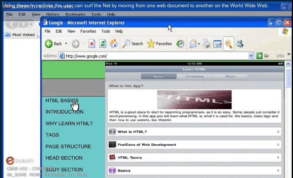CBSE CLASS 8 COMPUTER SOME MORE FEATURES IN HTML - YouTube