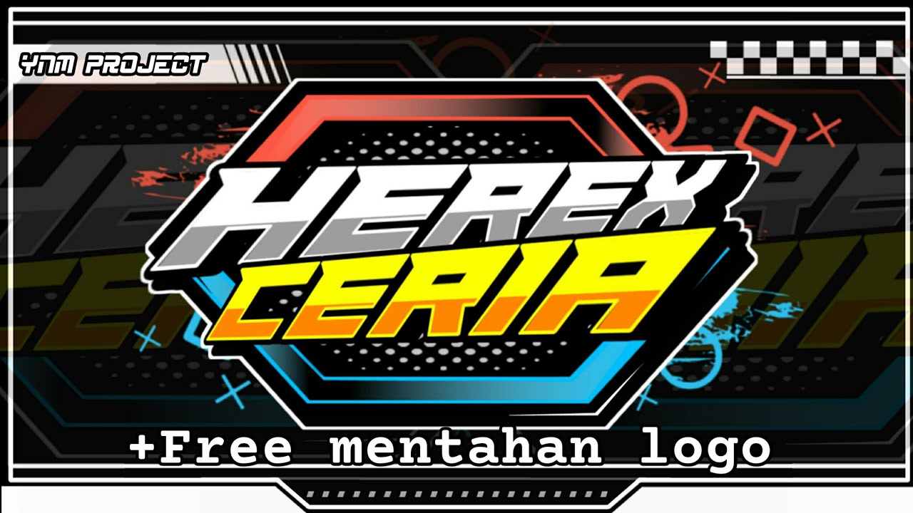cara membuat logo team herex untuk pemula di pixellab || Free logo ...