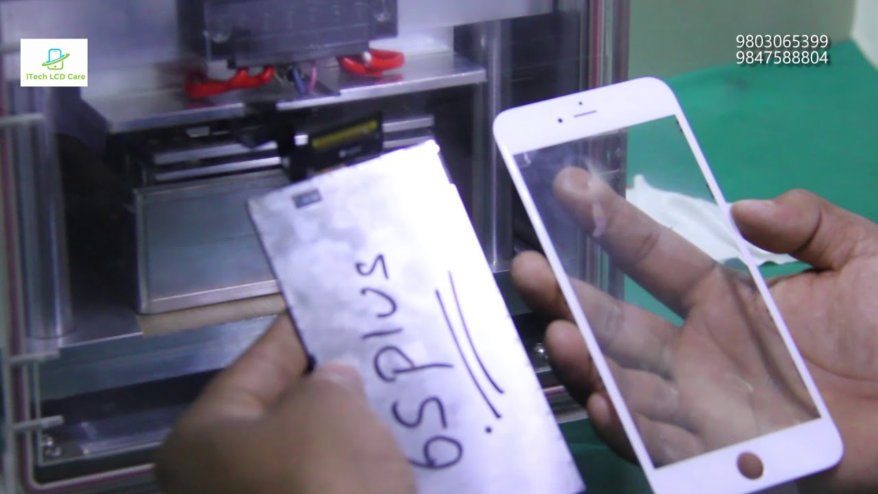 iPhone Glass Change via Machine In Nepal Refurb lab - YouTube