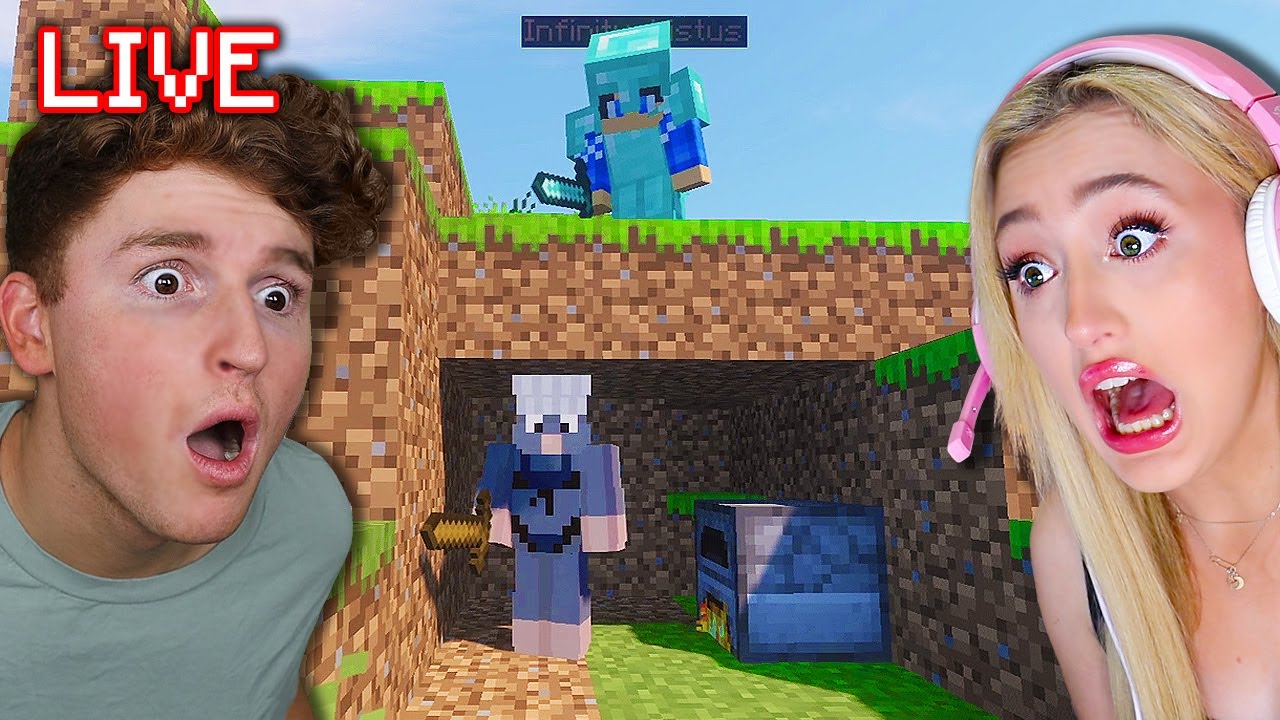 Girlfriend VS Boyfriend Minecraft MANHUNT! 🔴LIVE - YouTube