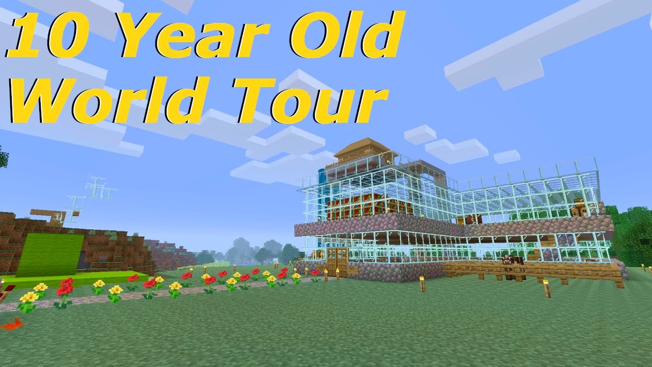 Exploring My 10 Year Old Minecraft World - YouTube