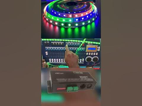 Dmx decoder || Led strip patching#dmxcontroller #lightcontrol - YouTube