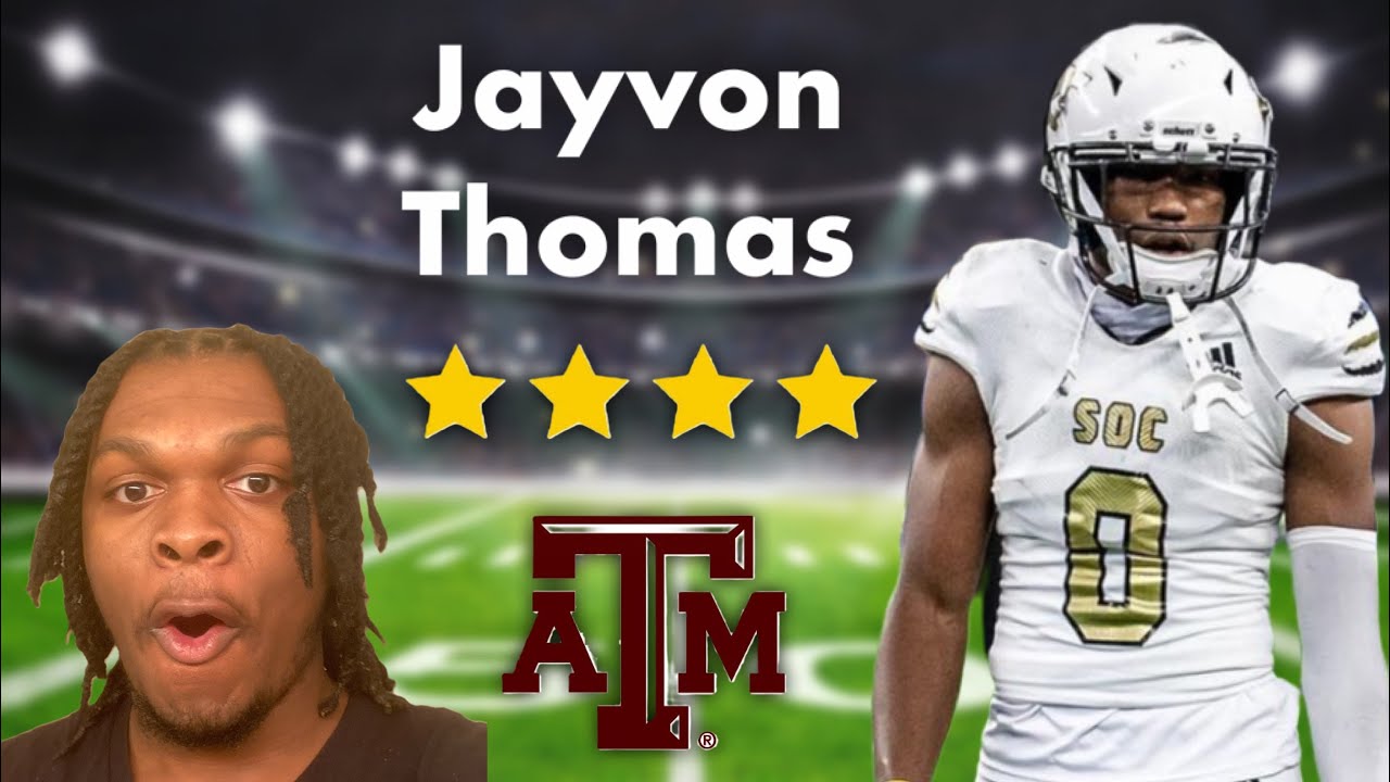 Jayvon Thomas Highlights Reaction! Texas A&M Football Commit! - YouTube