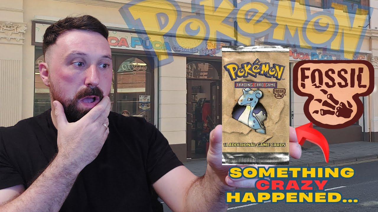 I got to open a Vintage FOSSIL Booster pack for the first time! - YouTube
