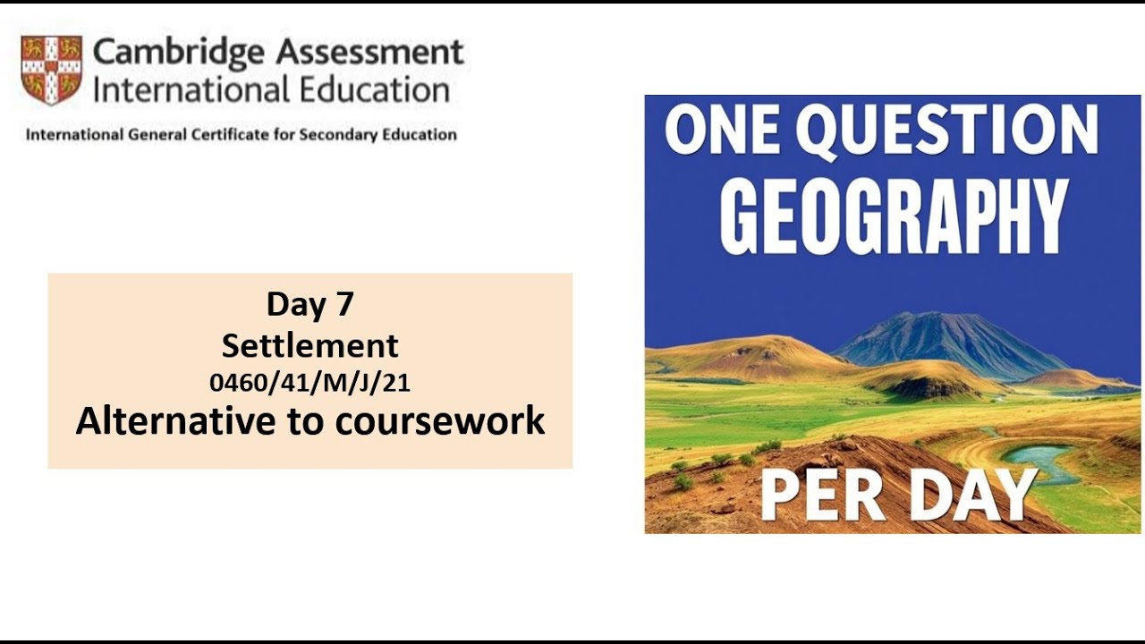 Day 7 IGCSE Geography Paper 4 settlement Question and answer - YouTube