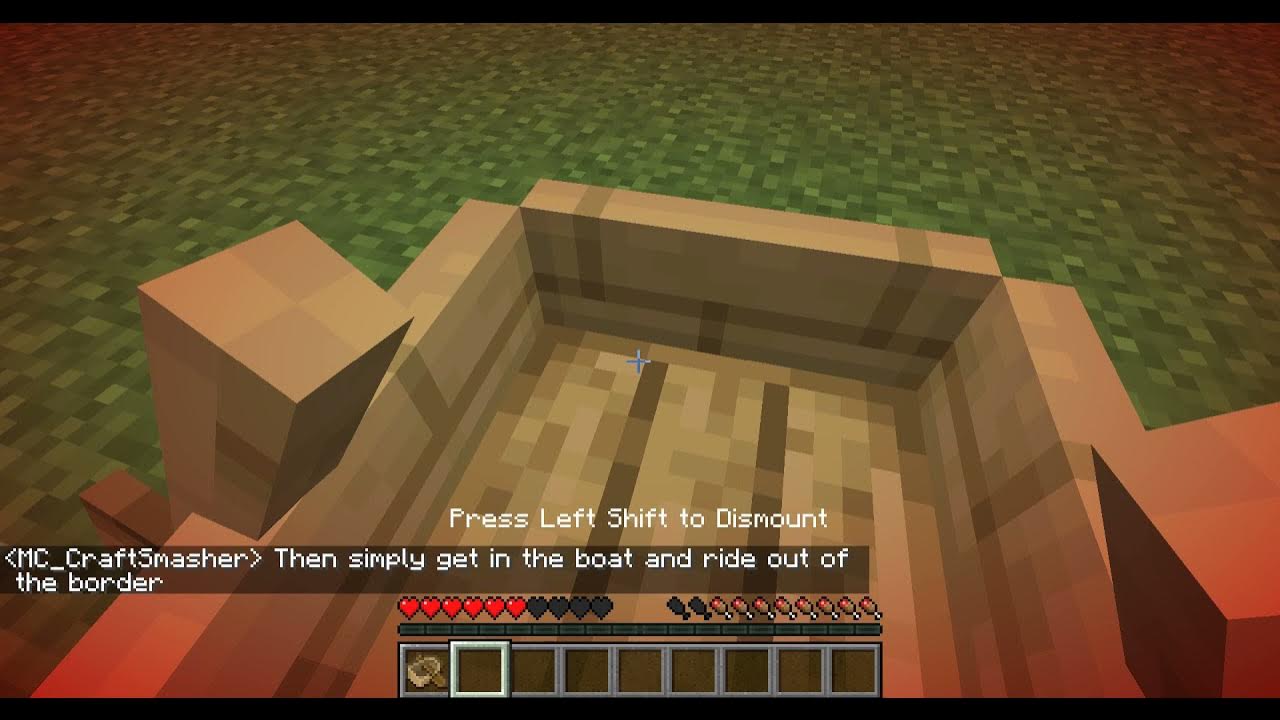 How to get out of the world border in minecraft survival! - YouTube