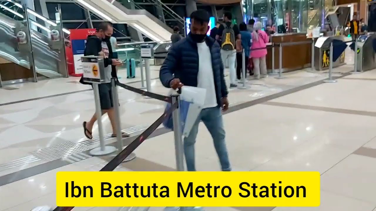 Ibn Battuta Metro Station | full Walking Tour 4K | Dubai UAE - YouTube