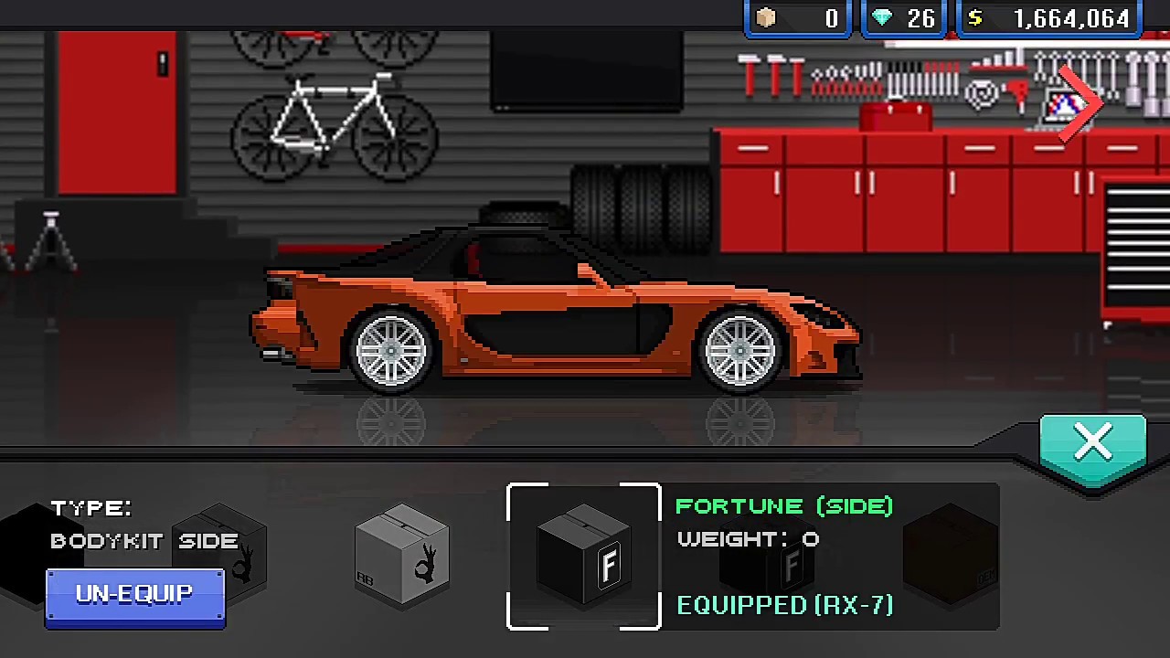 Pixel Car Racer-Tokyo Drift Han's RX-7 - YouTube