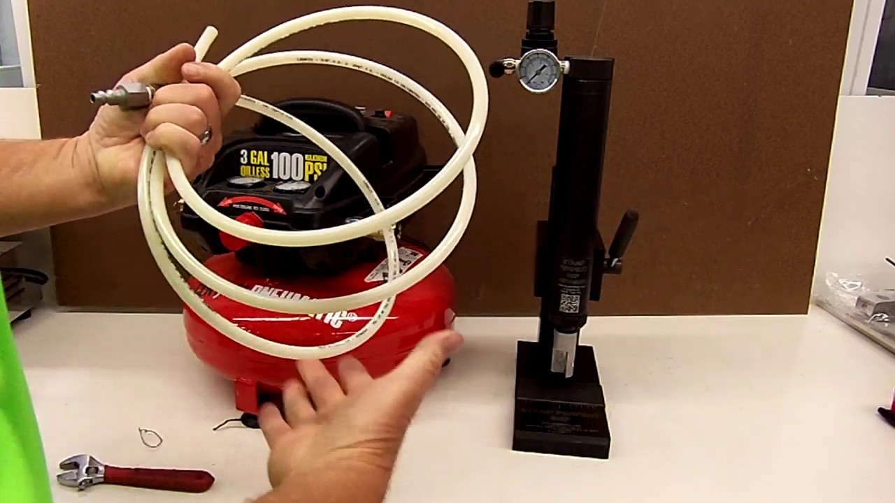 SETTING UP, Stamp Perfect SSP Pneumatic hand stamp machine - YouTube