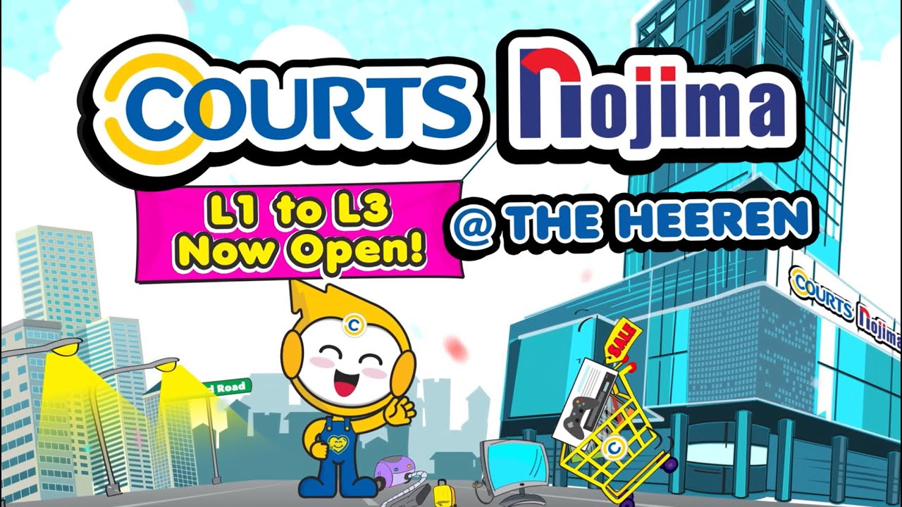 COURTS Nojima Level's 1 to 3 @ The Heeren - NOW OPEN! - YouTube