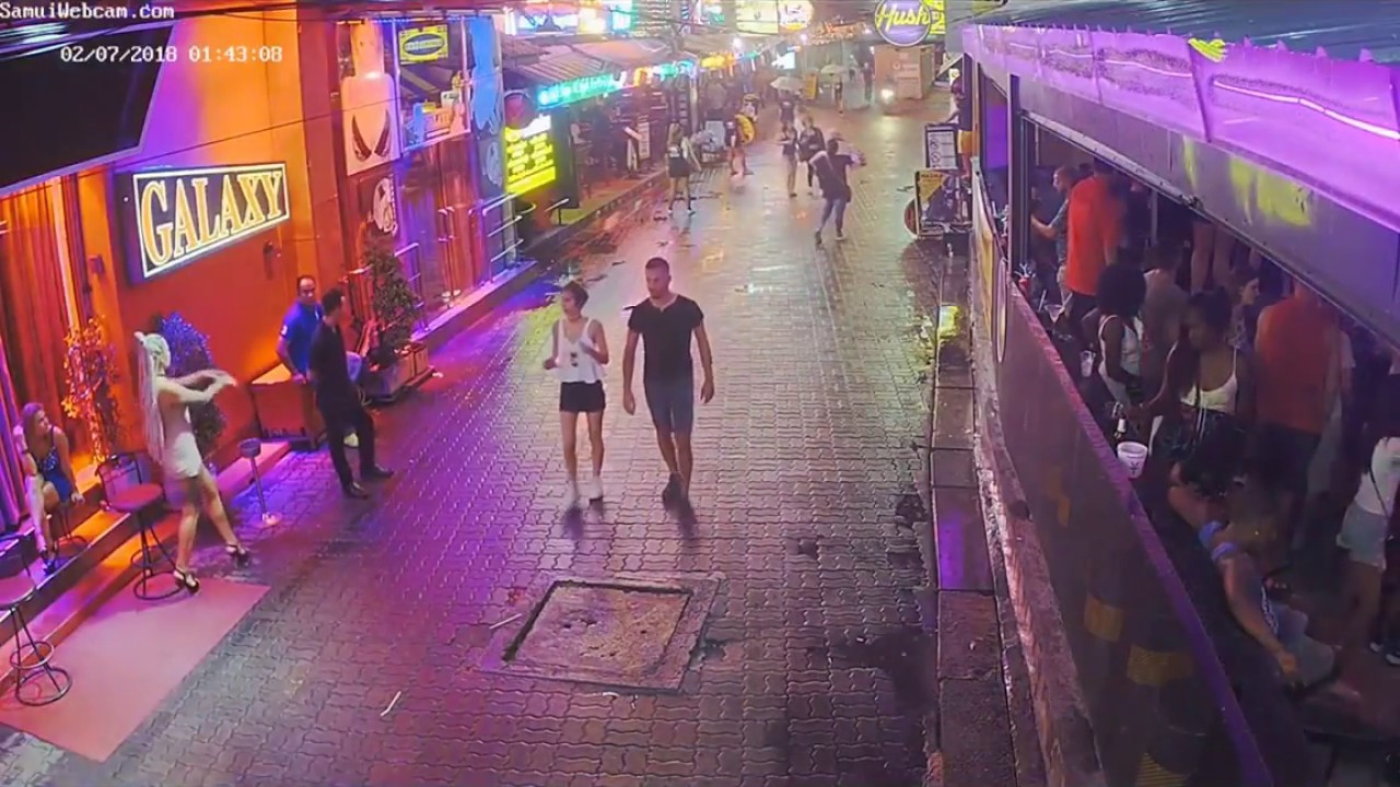 Tats and guard shaking it | Galaxy Koh Samui - YouTube