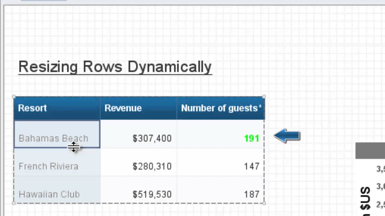 Resizing Rows Dynamically - YouTube
