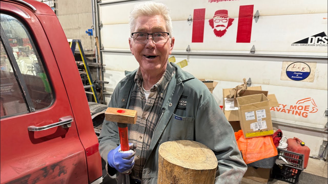 custom sheet metal fabrication with a hammer and stump - YouTube