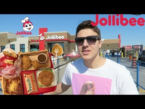 First time trying Jollibee | Jollibee Toronto - YouTube