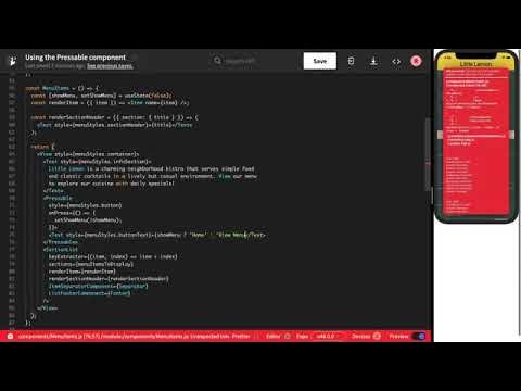 Using the Pressable Component - YouTube