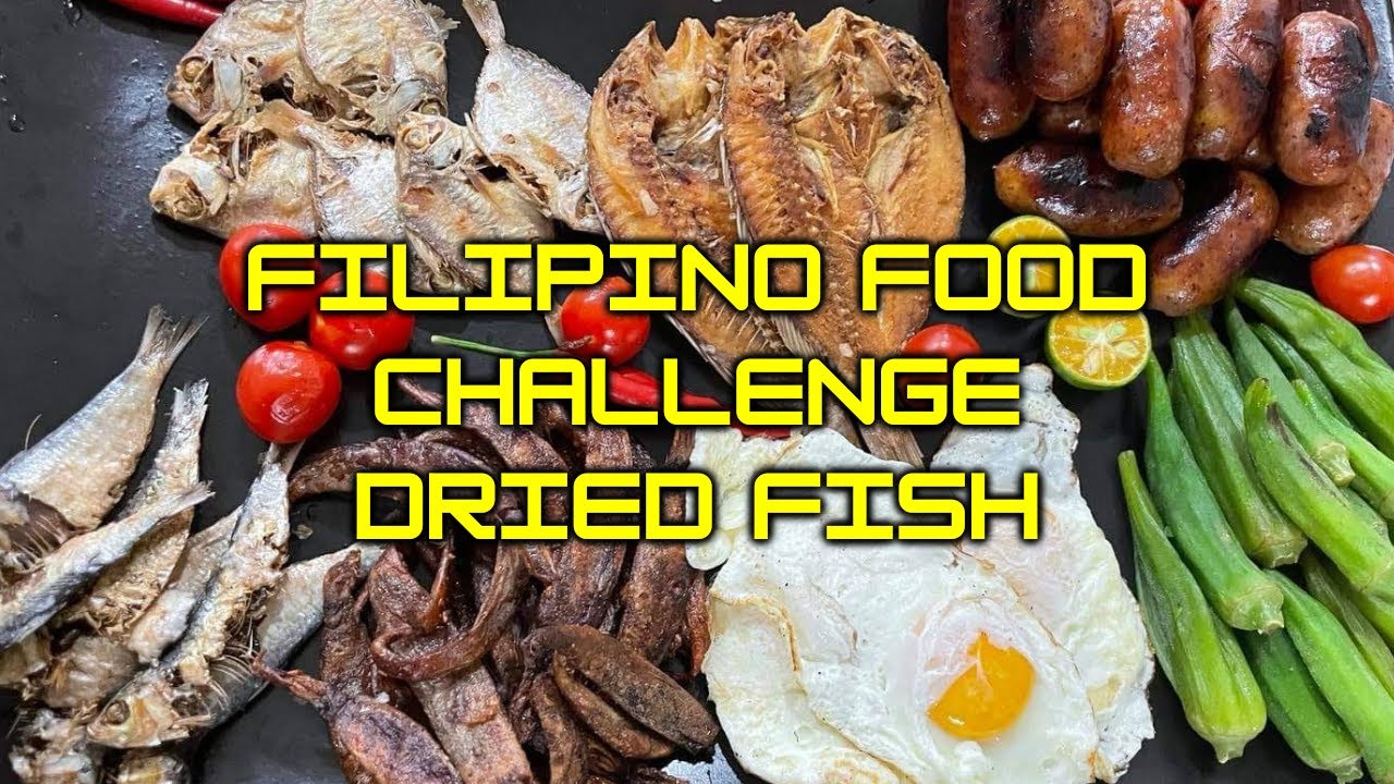 Filipino Food Challenge Dried Fish - YouTube