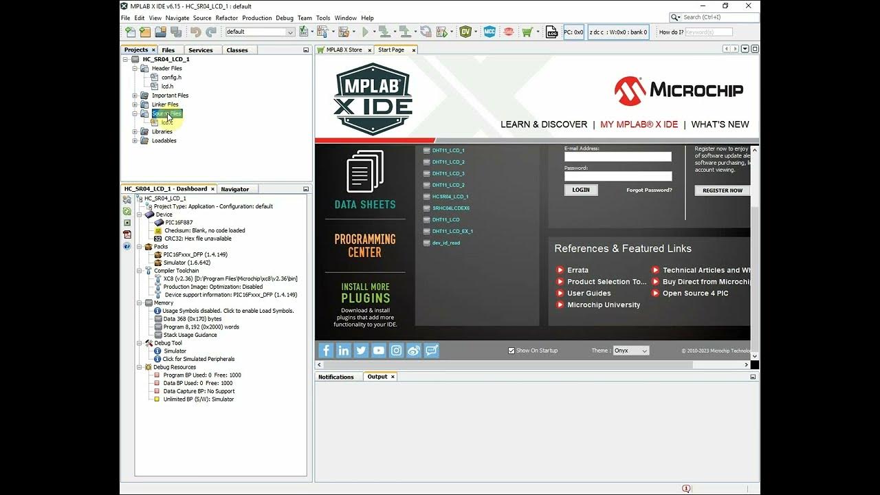 PIC16F887 HC-SR04 Distance Sensor LCD Using XC8 - YouTube