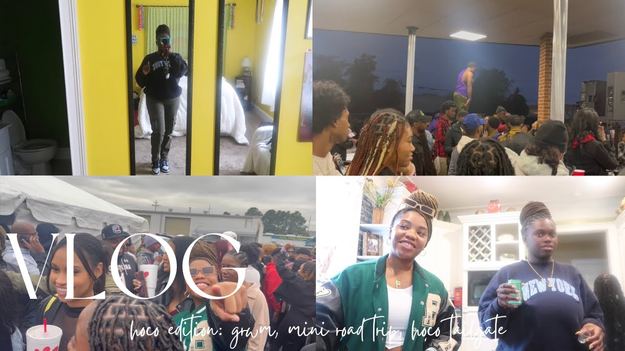 vlog | day in my life (usc hoco edition): grwm, mini road trip ...