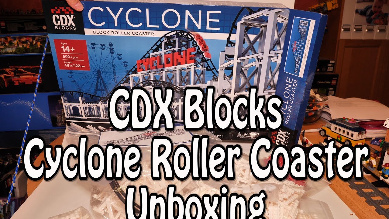 Unboxing: Cyclone Roller Coaster (Lego-kompatible Achterbahn) - YouTube