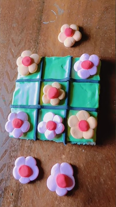 Super easy clay tic tac toe game | easy game for kids | clay art | art ...