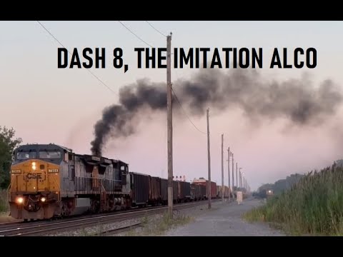 csx dash 8s, the imitation Alco - YouTube