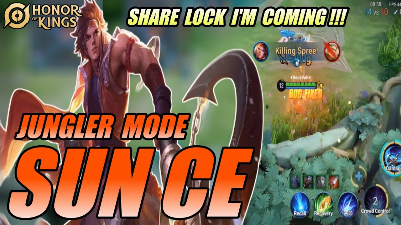Sun Ce Honor of Kings (HOK) Jungler Stronger & Insane Damage | SHARE ...