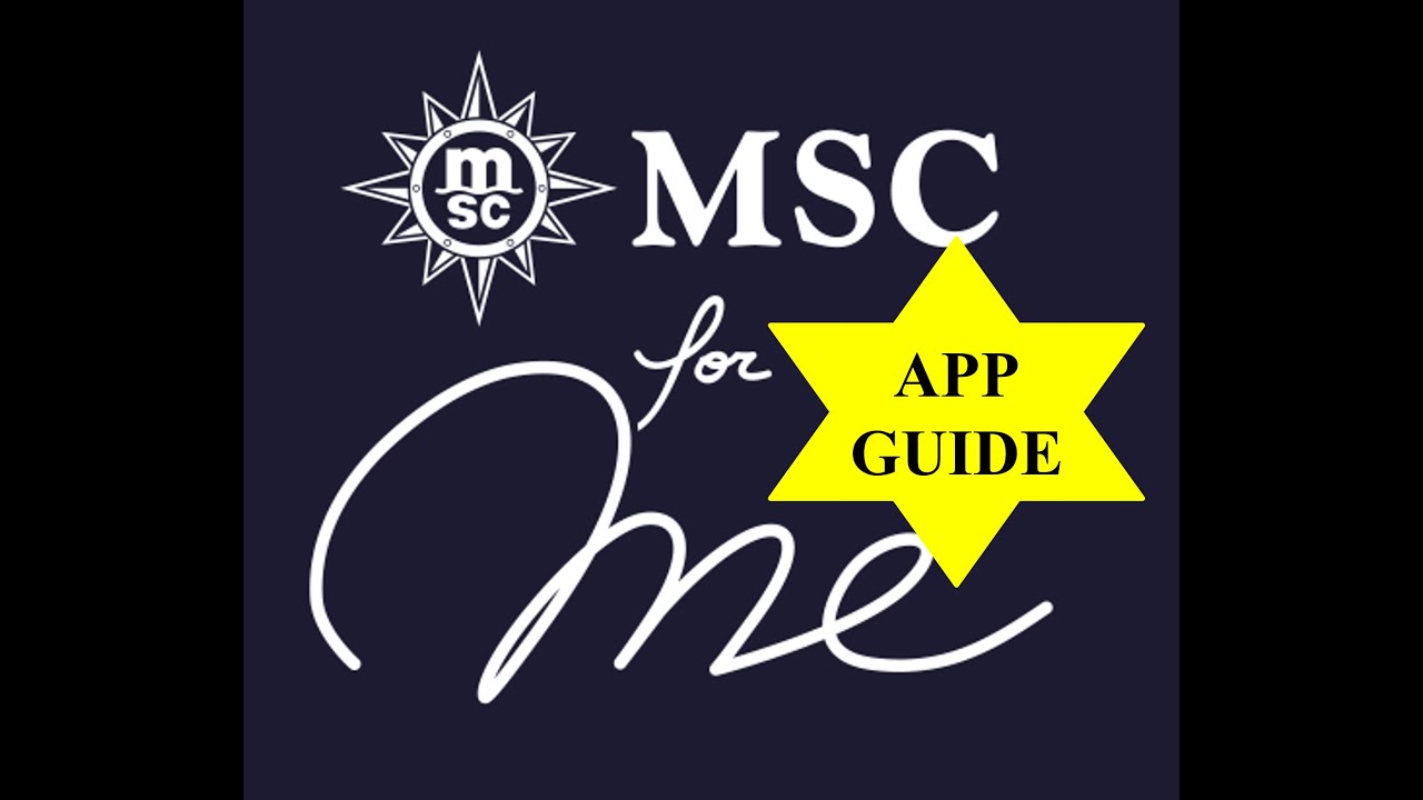 MSC for Me App Guide - YouTube