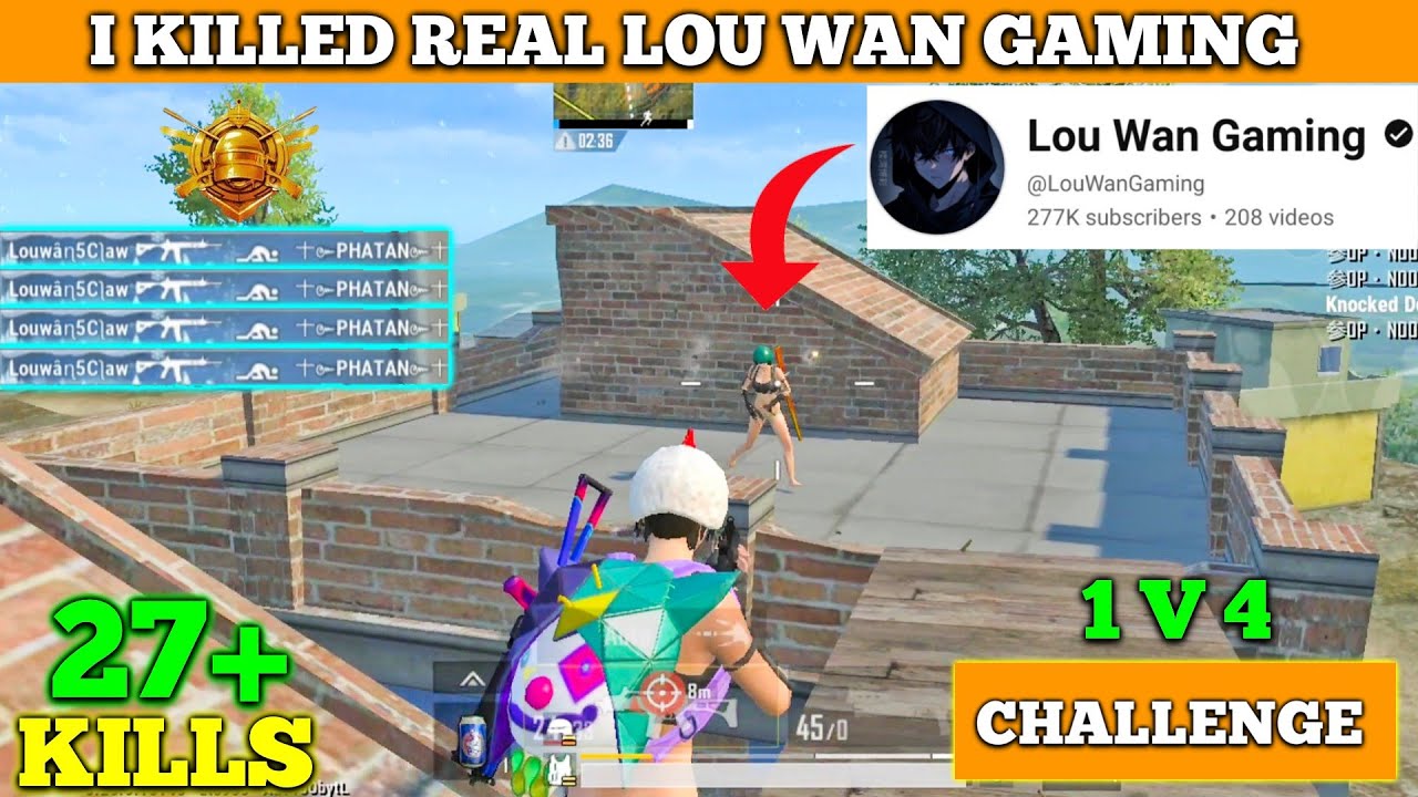 OMG😱 I Killed @LouWanGaming | 27+ Kills Pubg Lite Gameplay | Lou Wan ...