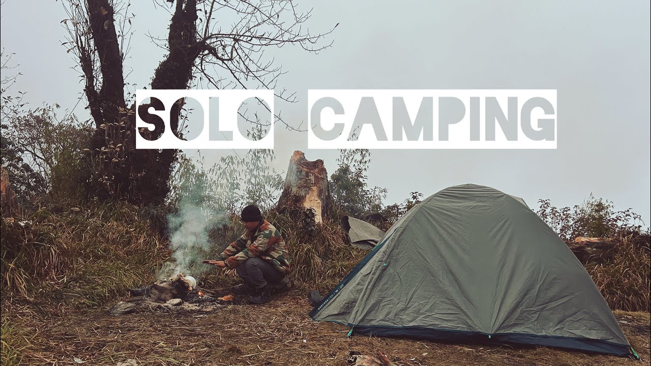 Solo camping at Bhaley dhunga Mainam - YouTube