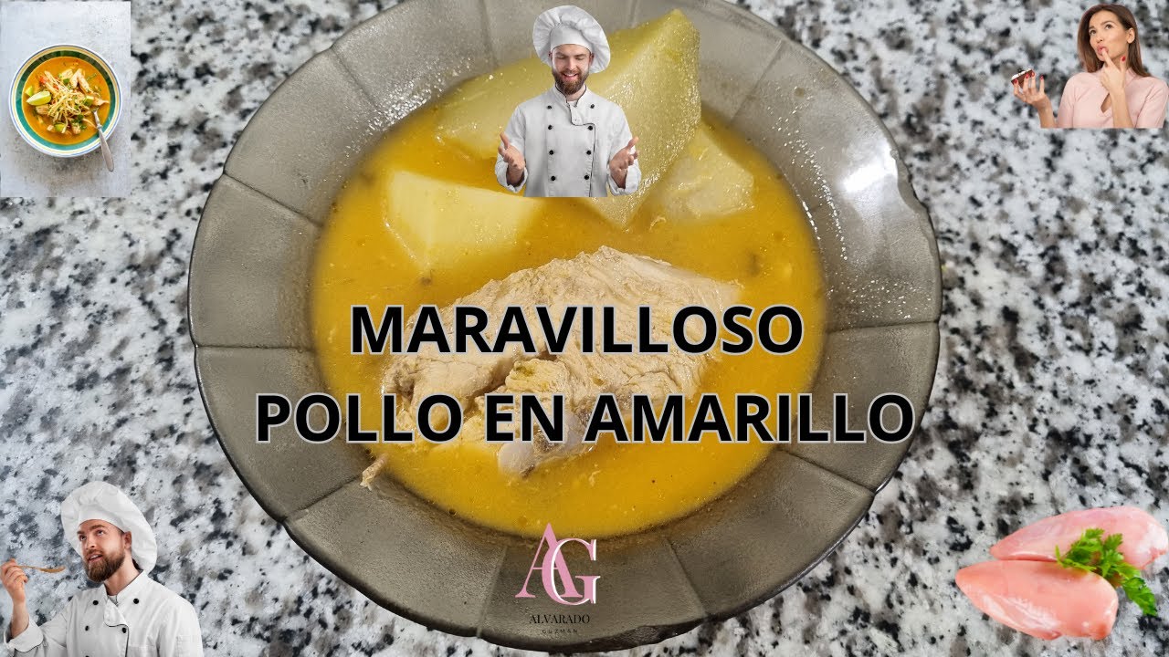 Maravillosa Receta de Pollo en Amarillo Cocina Papa Dani - YouTube