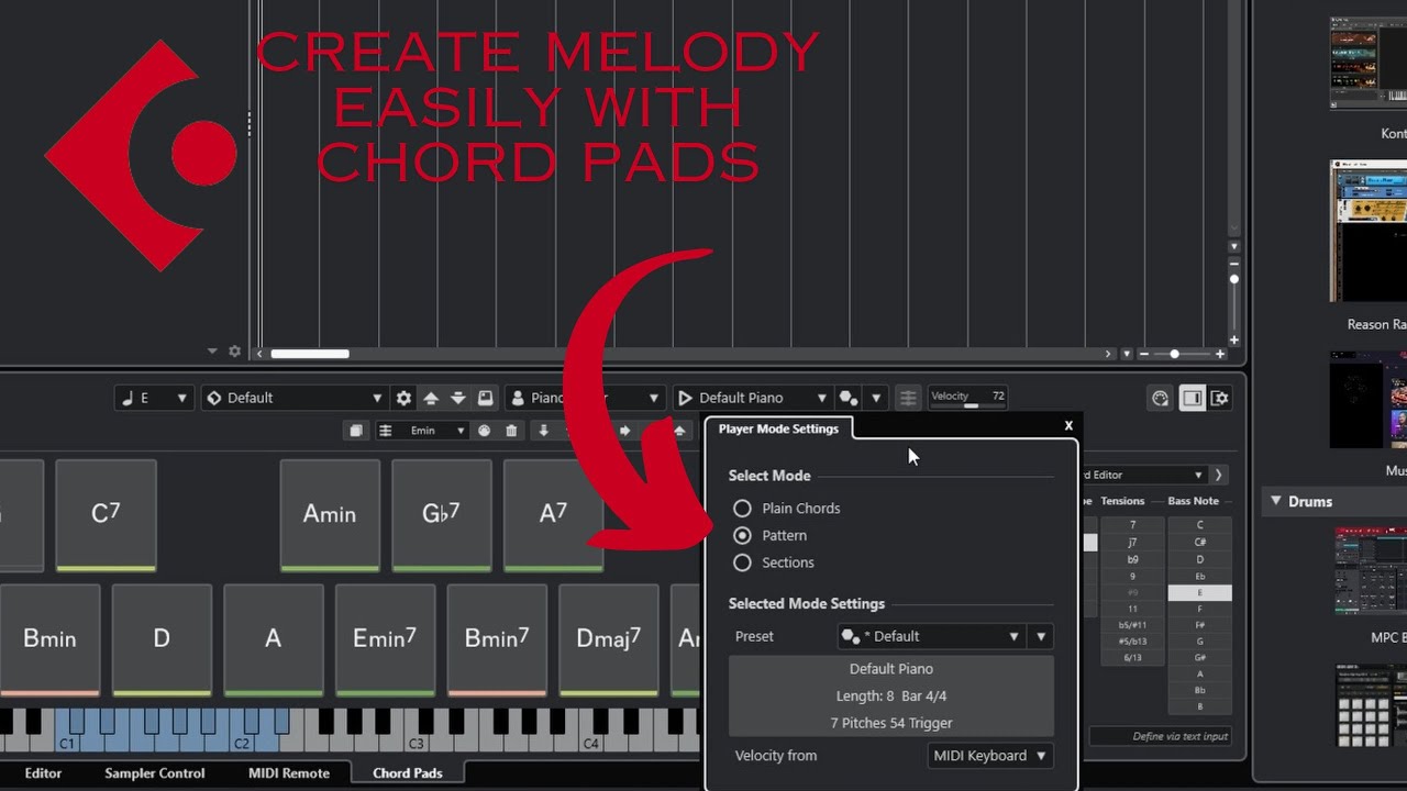 MAKING A BEAT IN CUBASE USING CHORD PADS BECAUSE I'M SO LAZY!! - YouTube