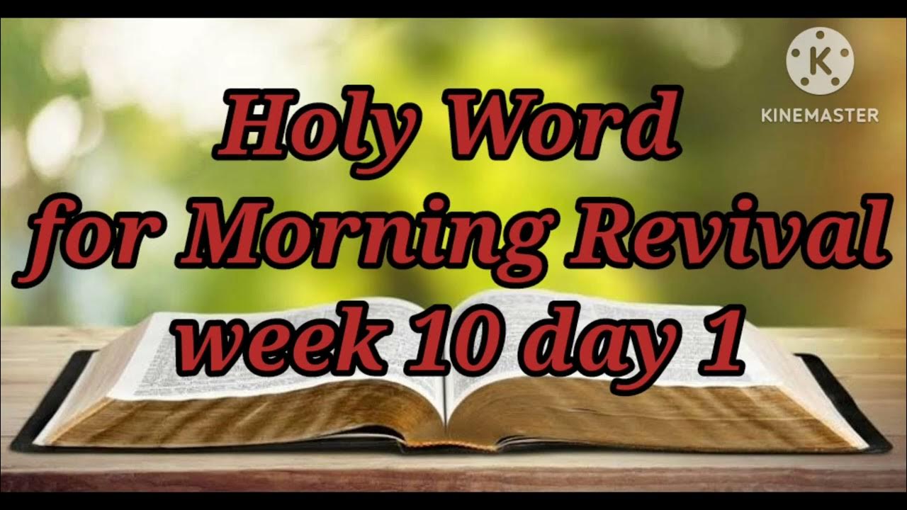 Week 10 day 1 July 2023 semi annual training - YouTube