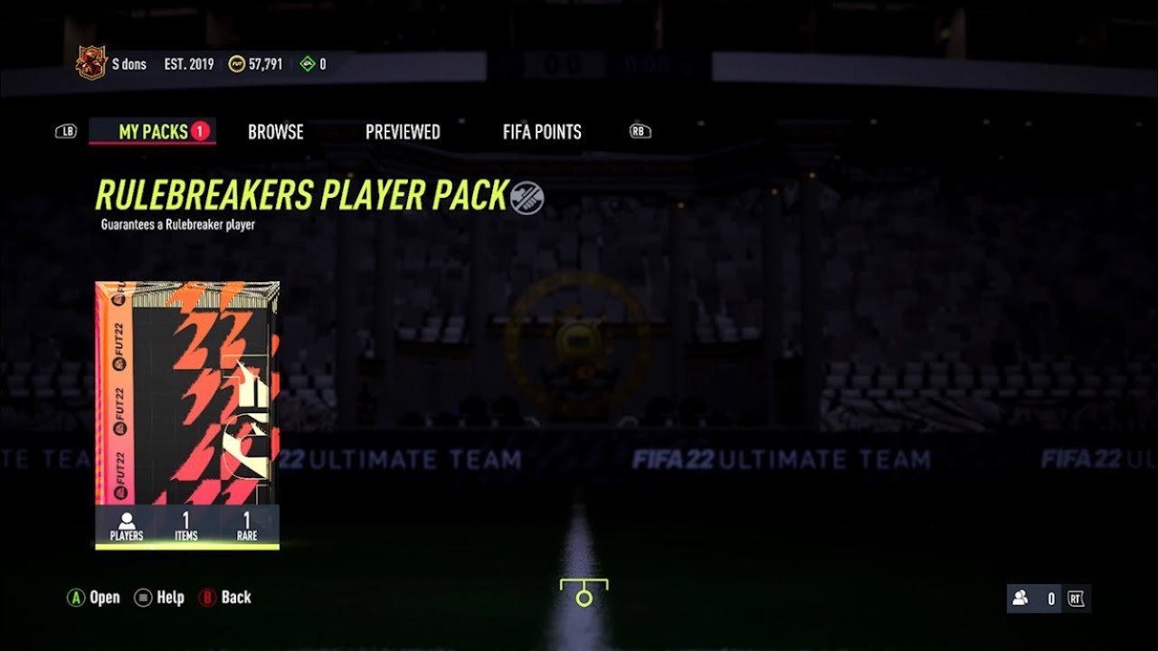 Fifa 22 rule breakers player pack - YouTube