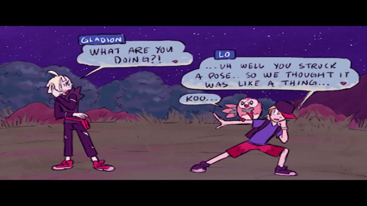 Pokemon Sun And Moon Comic Dub Gladion Strikes A Pose Youtube